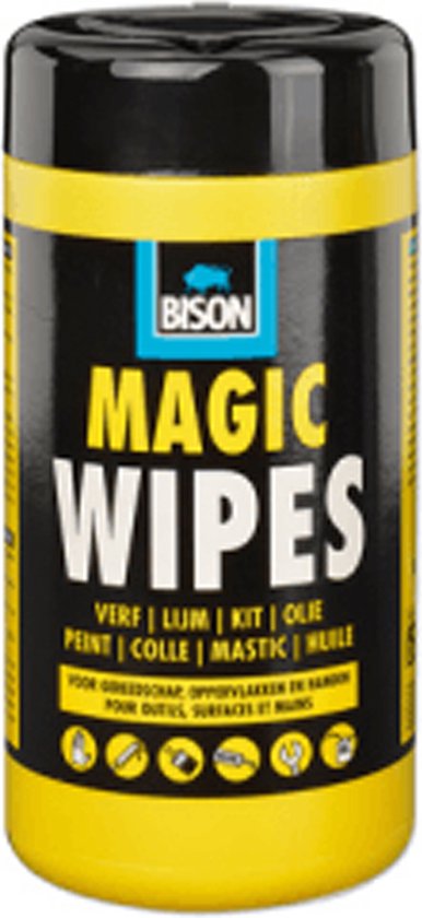 Bison Magic Wipes Voor Gereedschap - Oppervlakken en Handen - 50 ...