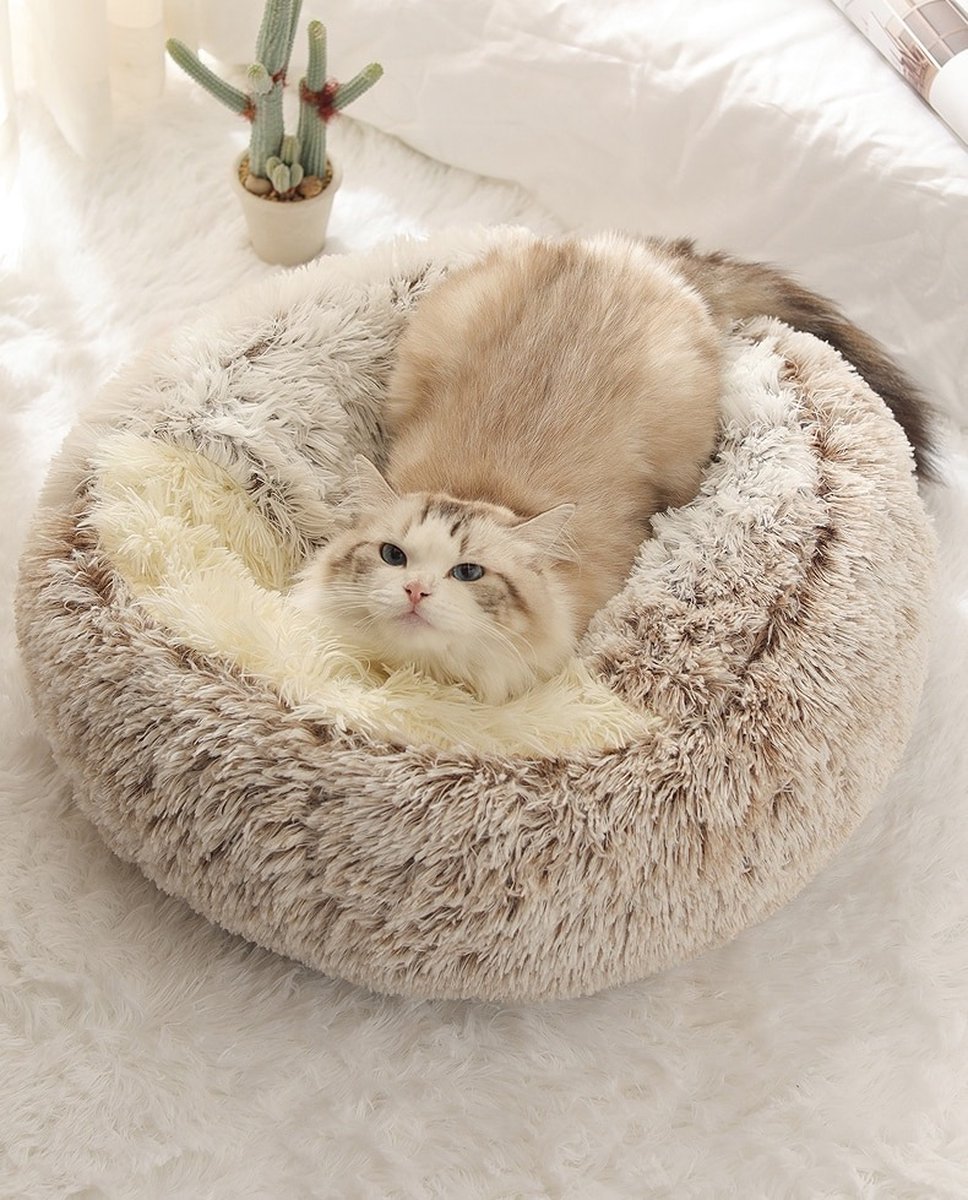 Pluche Kattenmand 2-in-1 - Kattenhuis - Poezenmand Fluffy ...