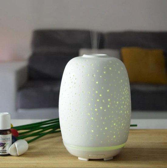 Aroma diffuser Ultrasonic Stella 16 cm hoog - INCLUSIEF GEUROLIËN ...