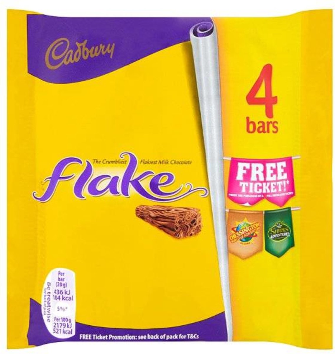 Cadbury Flake - 4 in a Pack (4x20g = 80g) | bol