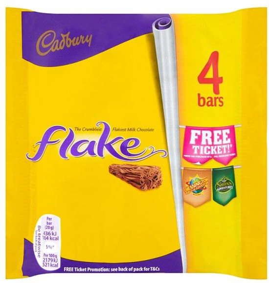 Cadbury Flake - 4 in a Pack (4x20g = 80g) | bol