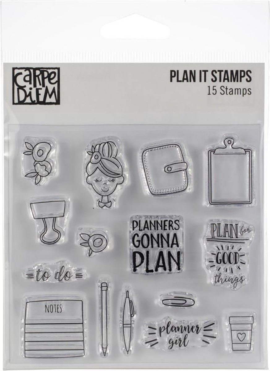 Planner stempel - Plan on it - 15 stuks | bol.com