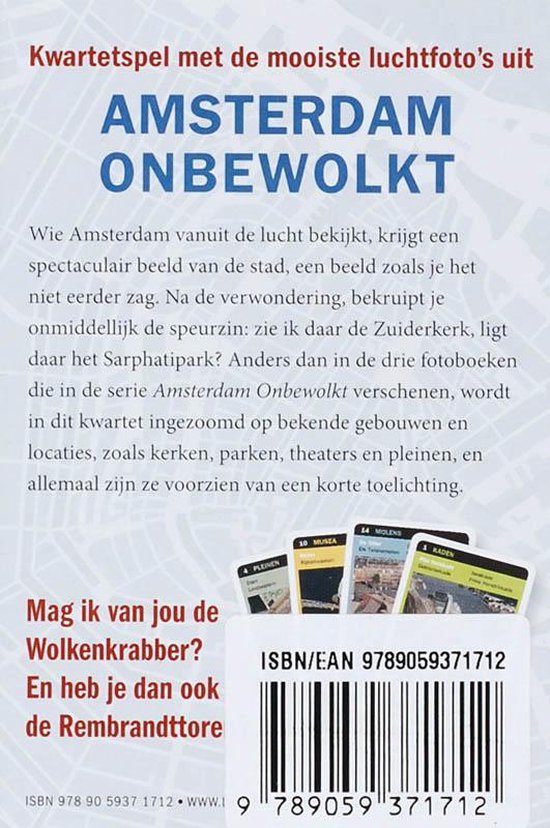 Amsterdam Onbewolkt Kwartetspel, L. Berends | 9789059371712 | Boeken ...
