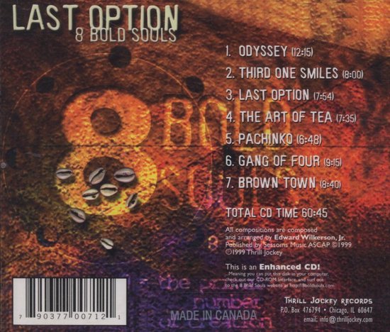 Last Option, Eight Bold Souls | CD (album) | Muziek | bol.com
