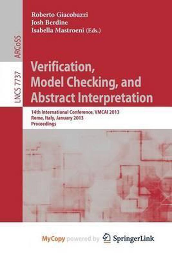Verification Model Checking And Abstract Interpretation 9783642358746 Boeken