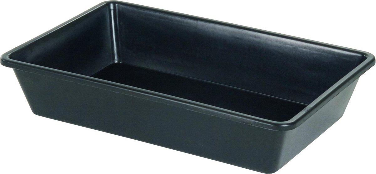 Nestbare opvangbak - lekbak 20 liter - 600x400xH120mm - zwart | bol