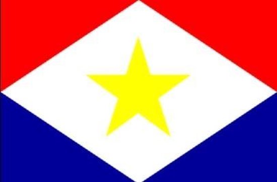 Vlag Saba 30x45 cm | bol