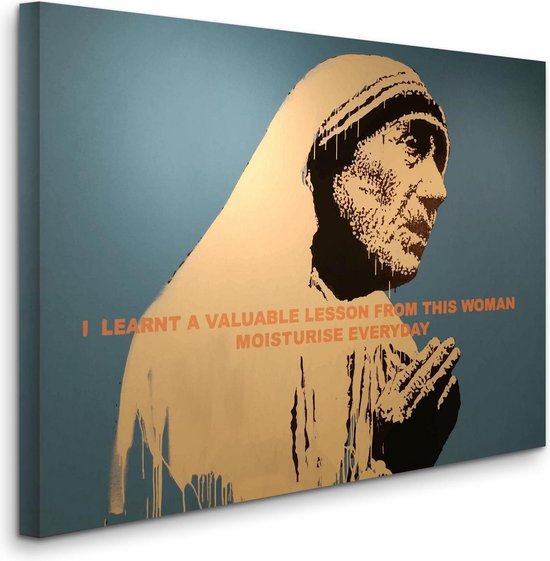 BANKSY Mother Theresa Canvas Print | bol