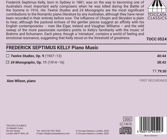 Alexander Wilson - Kelly: Piano music (CD), Alexander Wilson | Muziek | bol