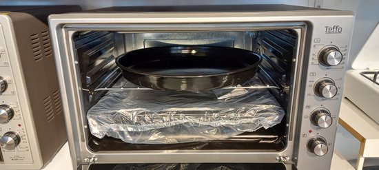Teffo vrijstaande Oven XXXL - 75 liter - grijs | bol