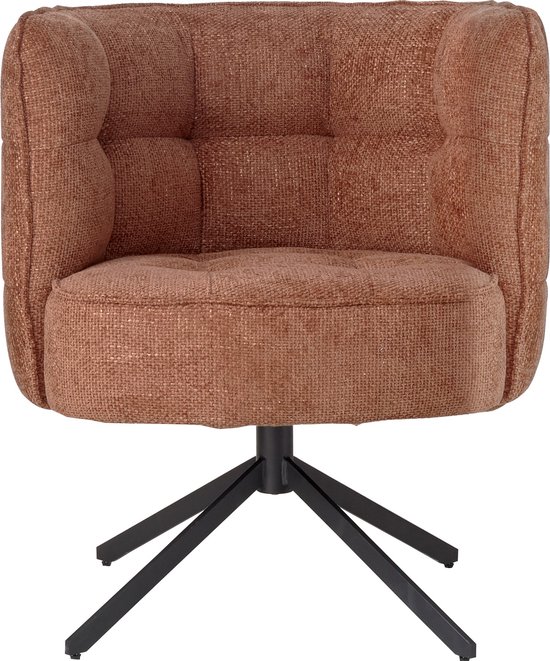 PTMD Odin Rust Diningchair Legacy 6 Deepterra Black Leg | bol
