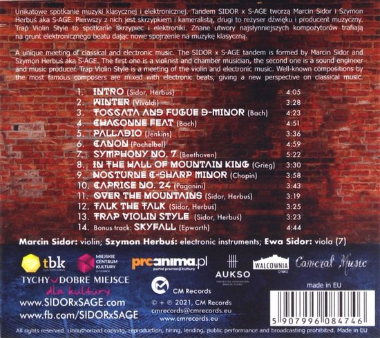 Sidor X S-AGE: Trap Violin Style [CD], Sidor X S-AGE | Muziek | bol