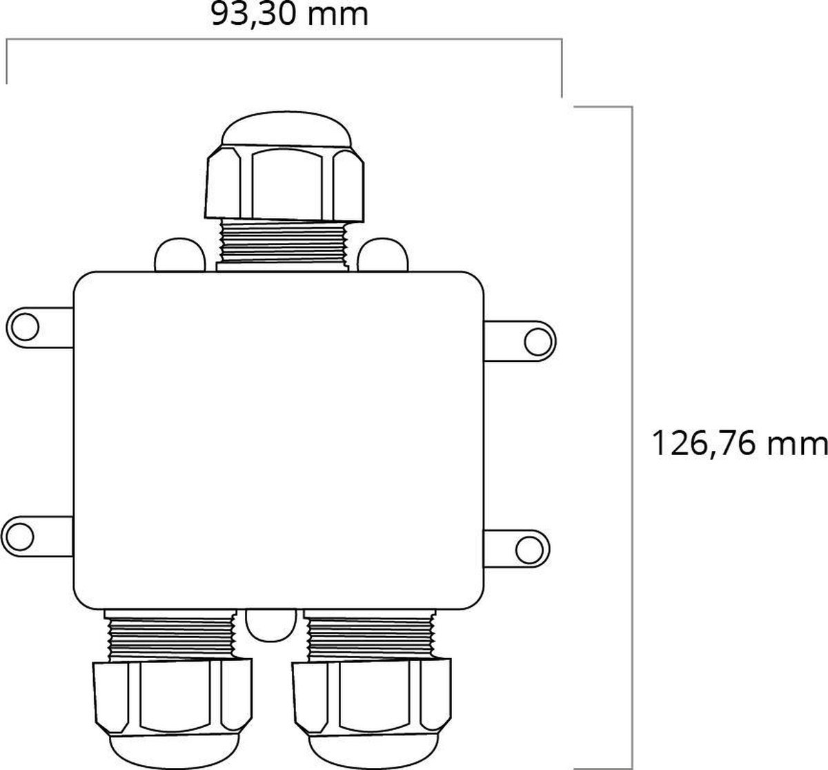 Abzweigdose, 3-Wege-Abzweigdose für den Außenbereich, wasserdicht, IP68 + automatische ...