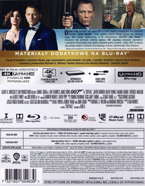 Skyfall [Blu-Ray 4K]+[Blu-Ray], Naomie Harris | Dvd's | bol