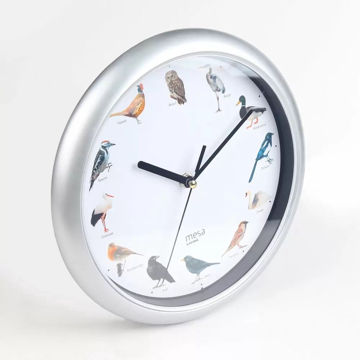 Birdsong Clock - Wandklok met Vogelgeluiden - Ieder uur een ander ...