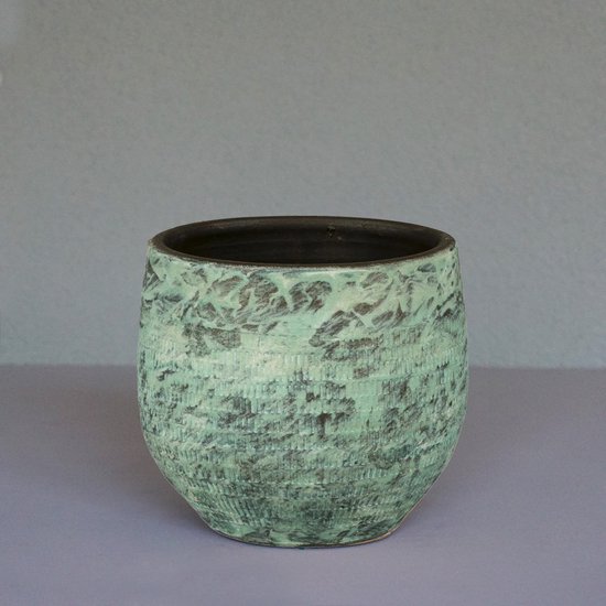 Bloempot voor Binnen - Aardewerk - Groen - Ø 18 cm | bol.com Bloempot voor Binnen - Aardewerk - Groen - Ø 18 cm | bol.com