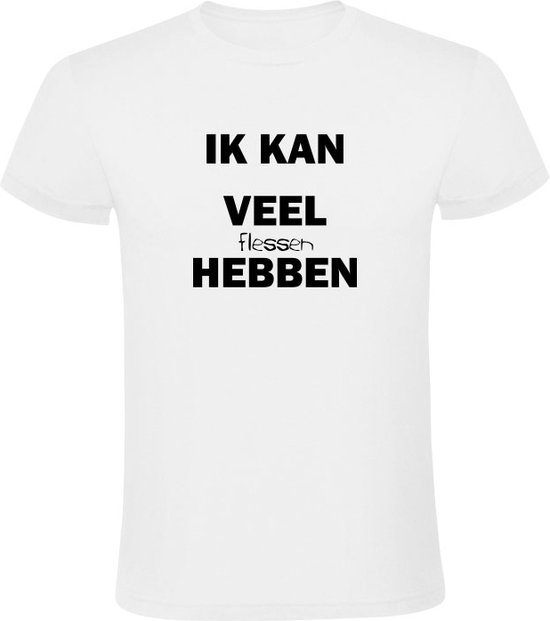 Ik kan veel flessen hebben Heren T-shirt - feest - drank - alcohol ...