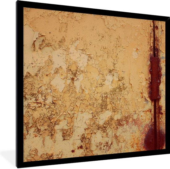 Fotolijst incl. Poster - Industrieel - Roest - Staal - IJzer - 40x40 cm ...