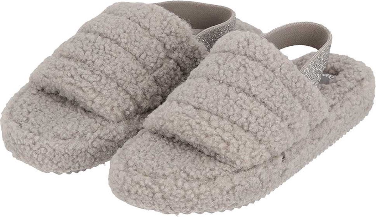 Apollo Pantoffel slipper Teddy Beige Instap pantoffels - Schoenen.nl