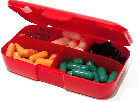 Trec Nutrition - supplementen doosje - 5 Compartimenten - pillbox ...