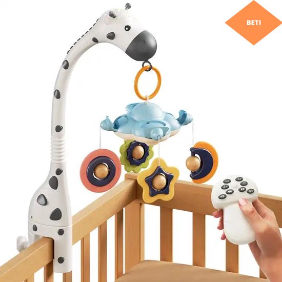 BETI-Boxmobile 3-in-1 Muziekmobiel - Mobiel baby - Projector ...
