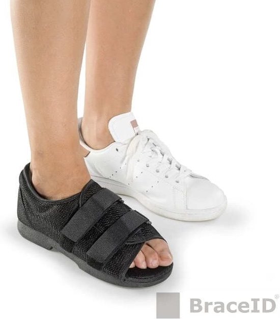 Zwarte nylon post-operatieve schoen : Medium | bol
