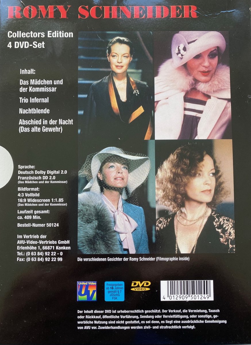 Romy Schneider - Collector's Edition [4 DVDs] (Dvd), Romy Schneider ...