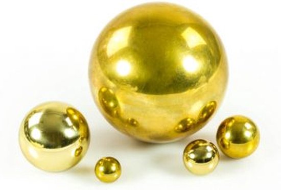 Hele holle bol - Messing gepolijst |Diameter 60mm | Diameter M10 | bol