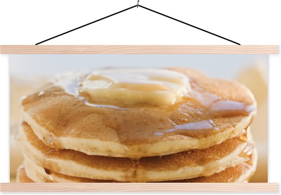 Posterhanger incl. Poster - Schoolplaat - Deze stapel van pannenkoeken ...