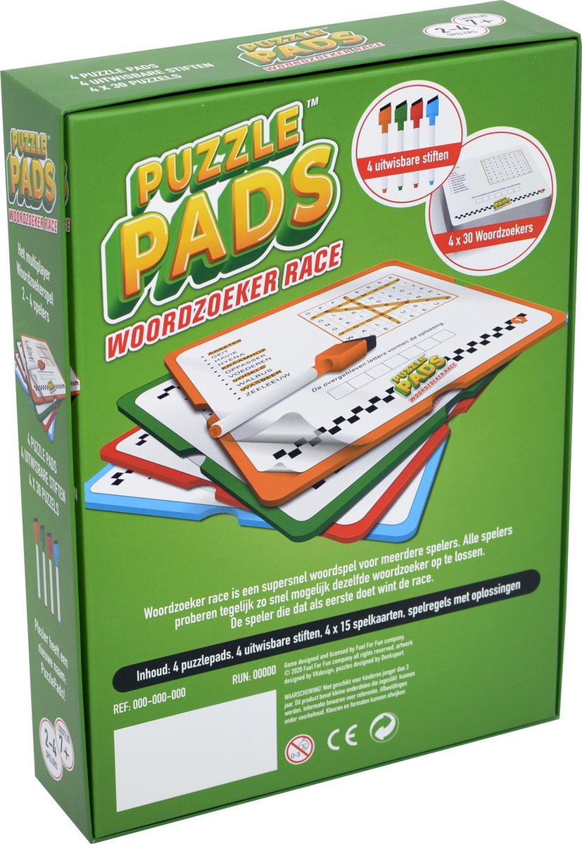 PuzzlePads - Woordzoeker Race - De Eerste Die De Woordzoeker Oplost ...