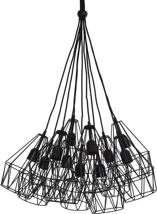 Light & Living Kobaka Hanglamp - Zwart - 11L | bol.com