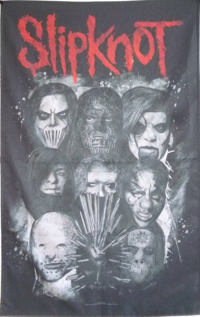 Slipknot Textiel Poster Flag - Masks Multicolours | bol.com