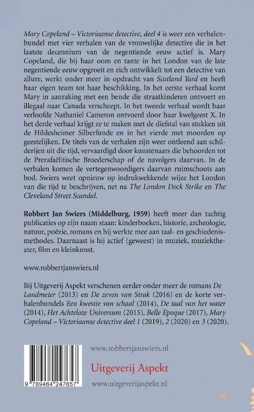 Victoriaanse detective 4 - Mary Copeland, Robbert Jan Swiers | 9789464247657 | Boeken | bol.com