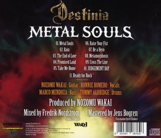 Destinia - Metal Souls (CD), Destinia | CD (album) | Muziek | bol.com