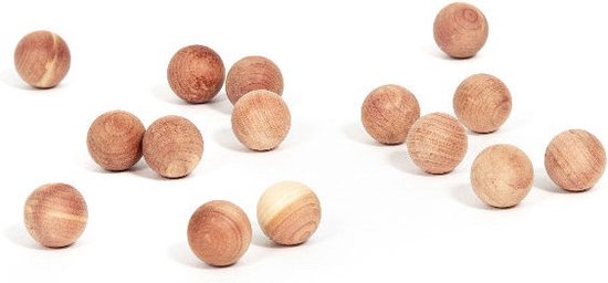 Metaltex - Houten Mottenballen - 6 Stuks - Cederhout - Kleding fris en ...