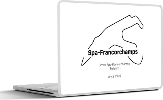 Laptop sticker - 12.3 inch - Spa Francorchamps - F1- Circuit | bol
