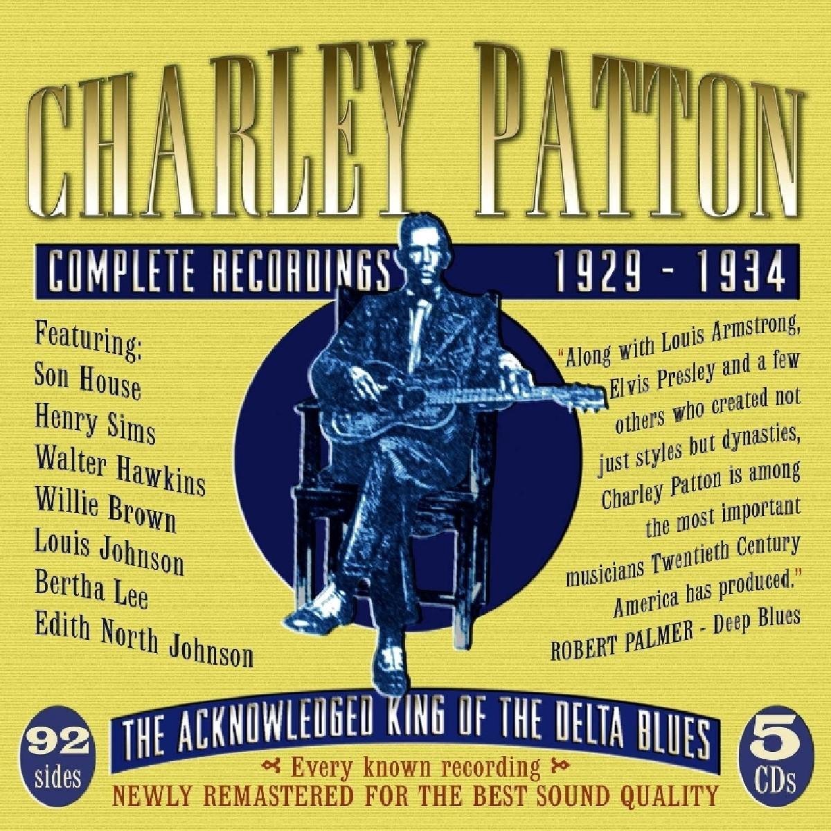 Charlie Patton - Complete Recordings 1929-1934 (5 CD), Charley Patton ...