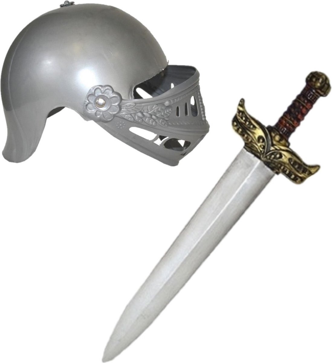 Ridder verkleed set helm en zwaard - Carnaval/ridders thema feest ...