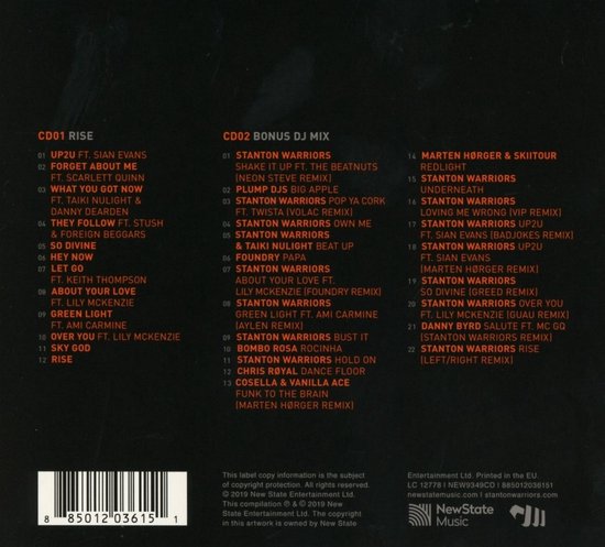 Stanton Warriors - Rise (CD), Stanton Warriors | CD (album) | Muziek ...