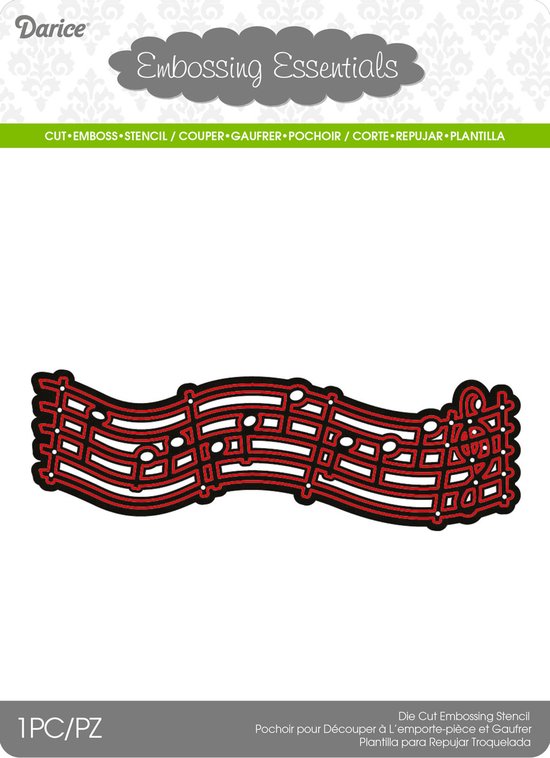 Die cut stencil music notes | bol.com