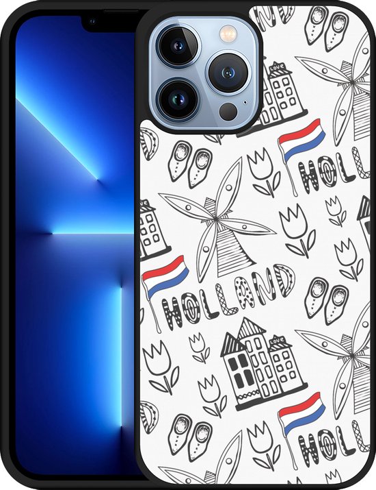iPhone 13 Pro Max Hoesje - Design op Glas - Holland | bol.com