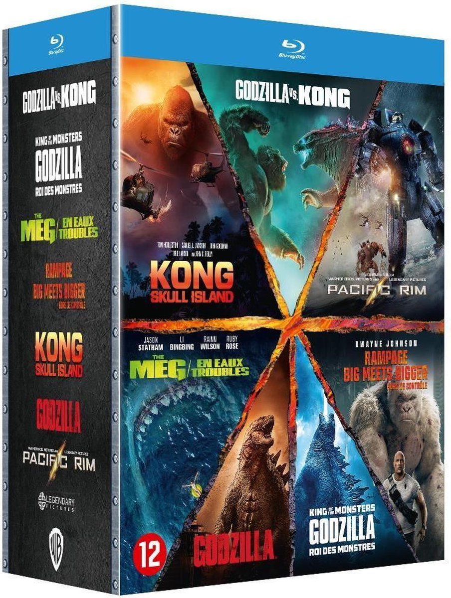 Godzilla - Kong - Meg - Pacific Rim - Rampage Collection (Blu-ray) (Blu ...