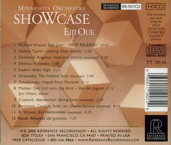Minnesota Orchestra, Eiji Oue - Strauss: Don Juan (Showcase) (CD ...