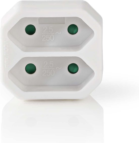 Nedis Stopcontact-Splitter - Type-F (CEE 7/7) - 250 V AC 50 Hz - Frans ...