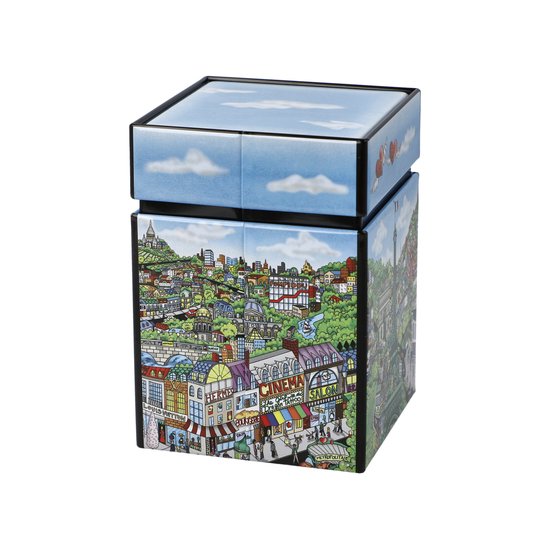 Goebel - Charles Fazzini | Theedoos Come visit me in Paris | Metaal ...