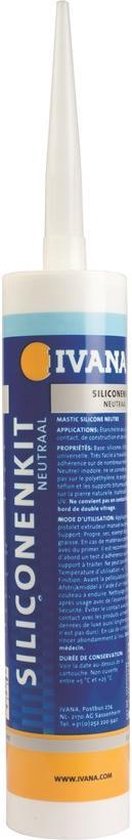 Ivana Siliconenkit - Kit - Neutraal - Zwart - 310ml | bol