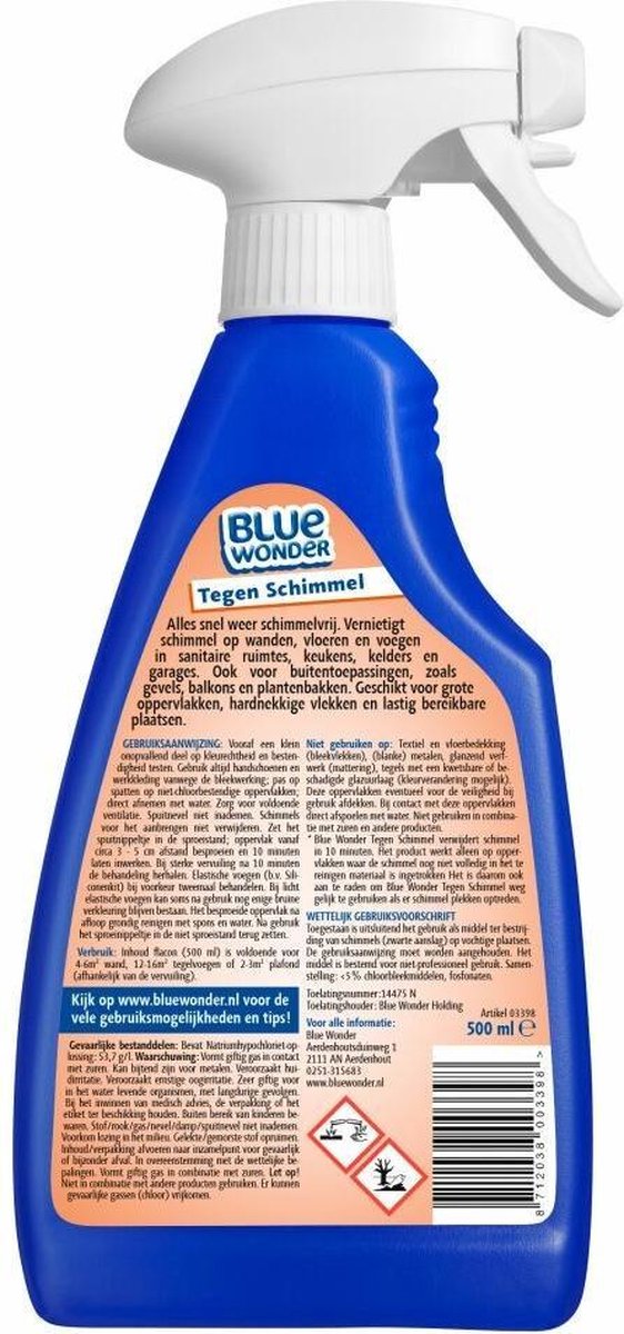 Blue Wonder Tegen Schimmel 500 Ml Bol