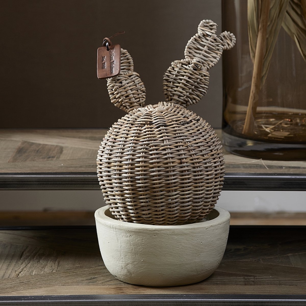 Rustic Rattan Prickly Pear Cactus | bol.com