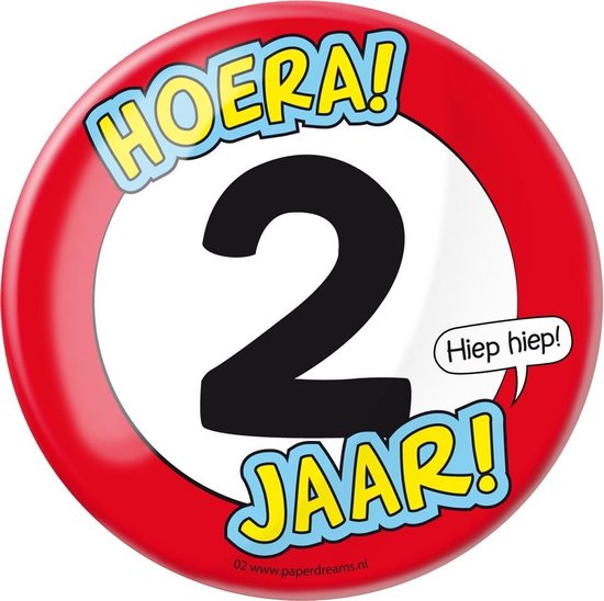 Paperdreams - Button XL - 2 Jaar | bol