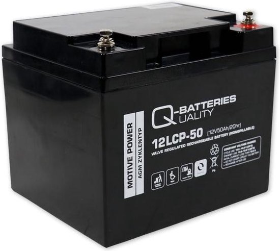 Quality Batteries Q-Batteries 12LCP-50 LCP 12V 50Ah AGM | bol